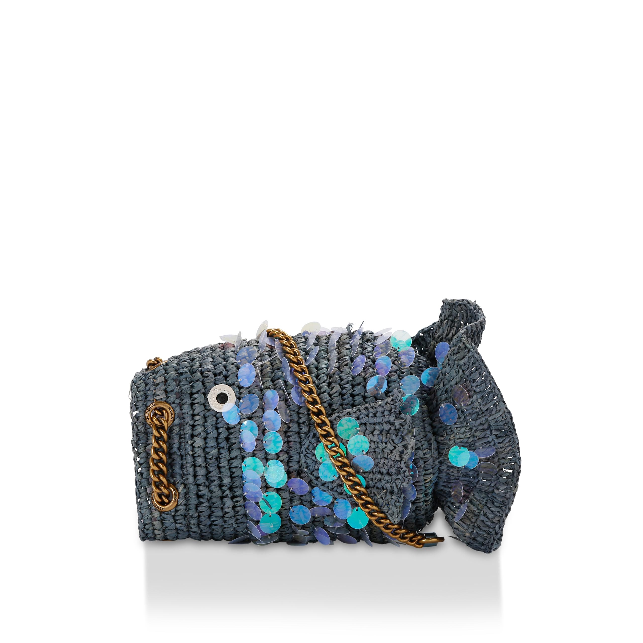 CROCHET FISH BAG - KURT GEIGER LONDON DAY BAGS
