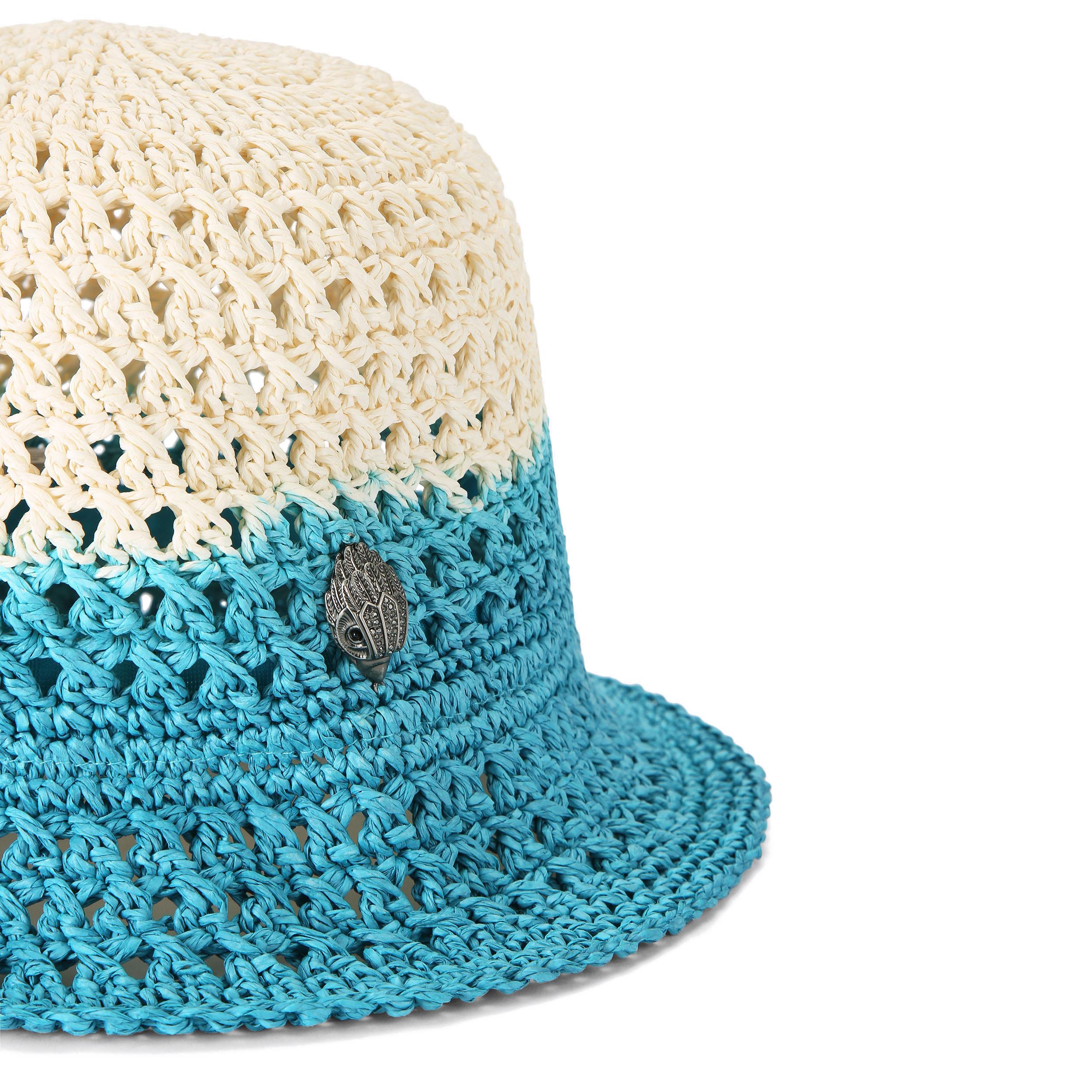 STRAW BUCKET HAT - KURT GEIGER LONDON HATS