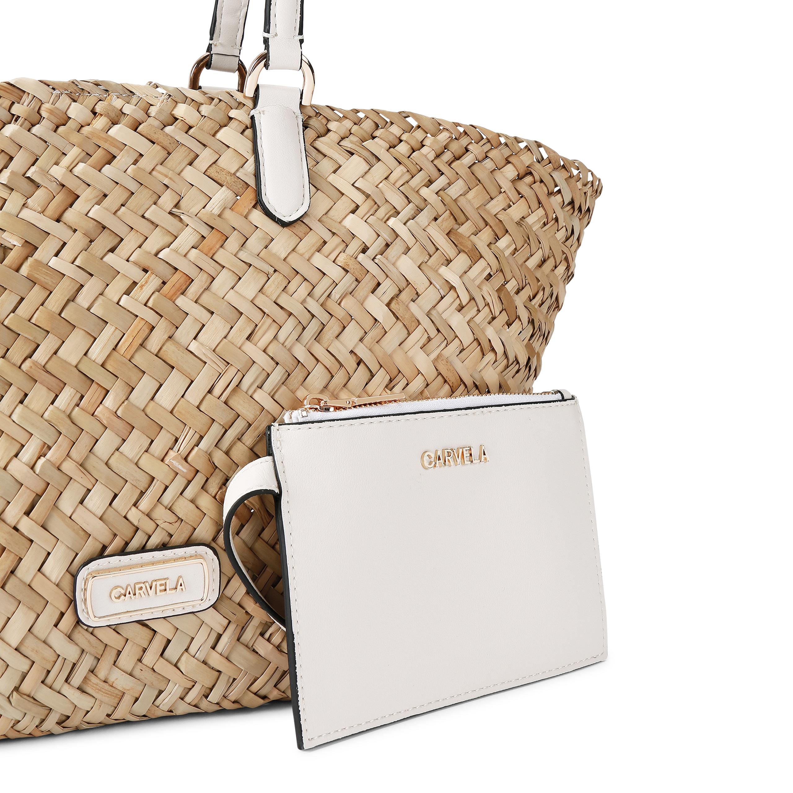 STRAW BASKET BAG - CARVELA HANDBAGS