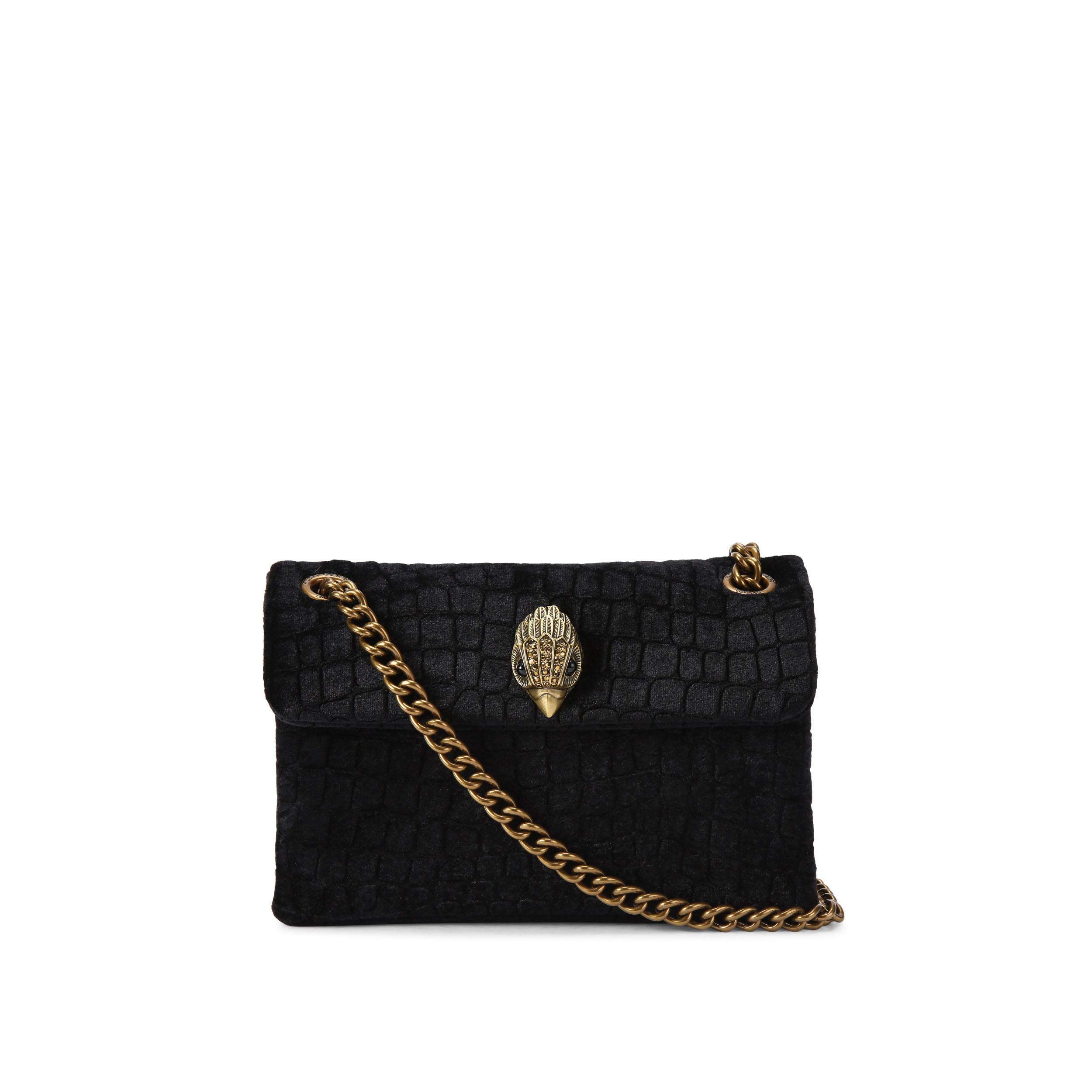 KGL VELVET MINI KEW BAG - KURT GEIGER LONDON EVENING BAGS