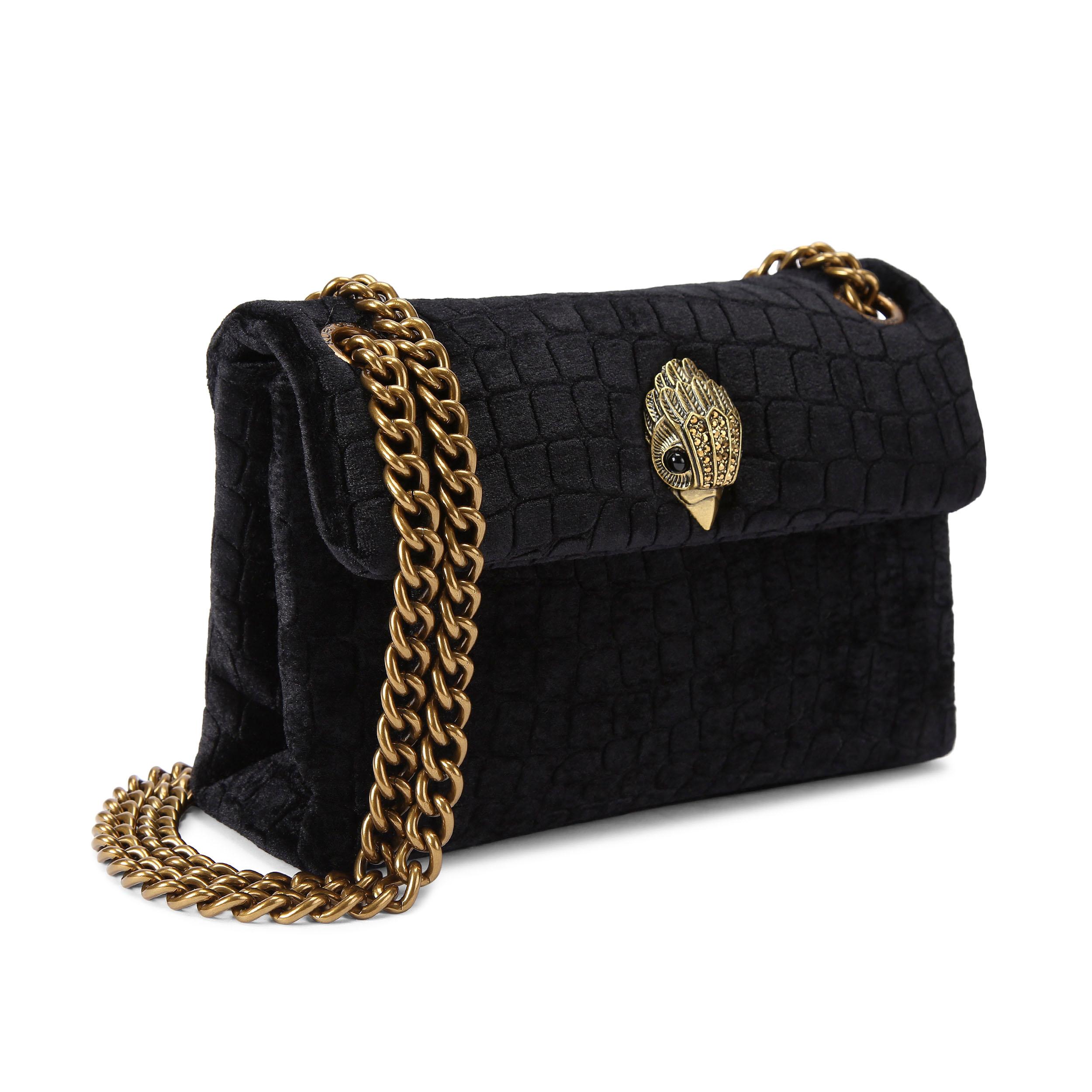 KGL VELVET MINI KEW BAG - KURT GEIGER LONDON EVENING BAGS