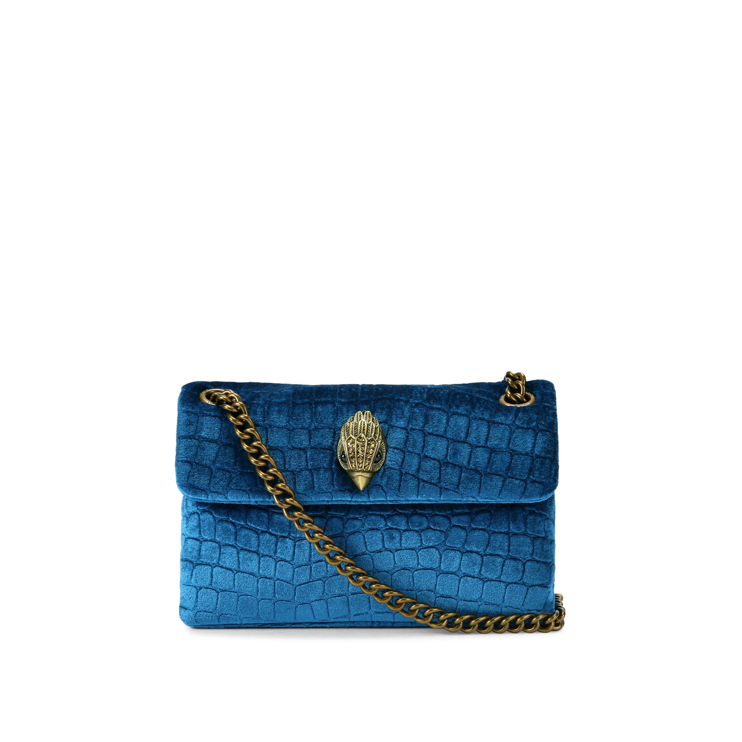 KGL VELVET MINI KEW BAG - KURT GEIGER LONDON EVENING BAGS