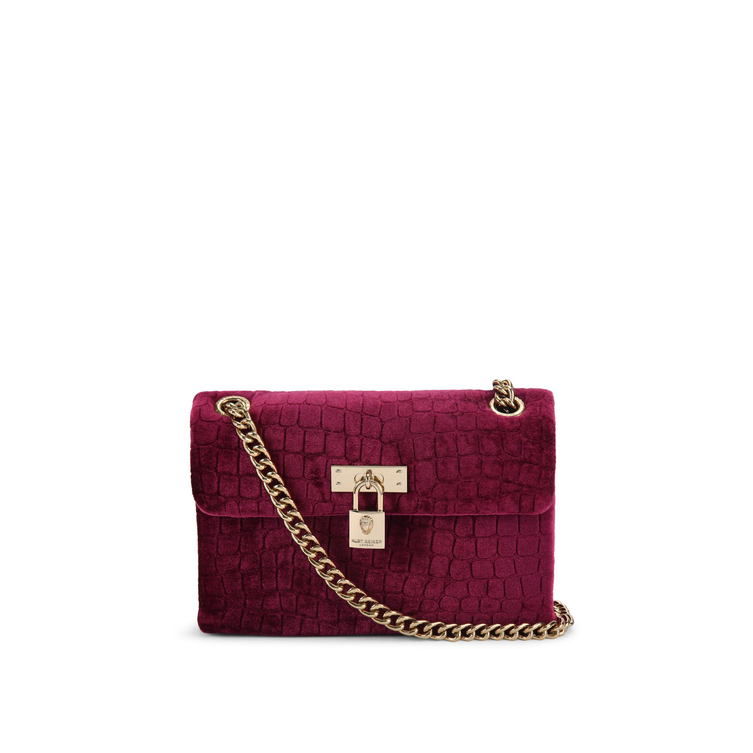 VELVET MINI BRIXTON - KURT GEIGER LONDON EVENING BAGS