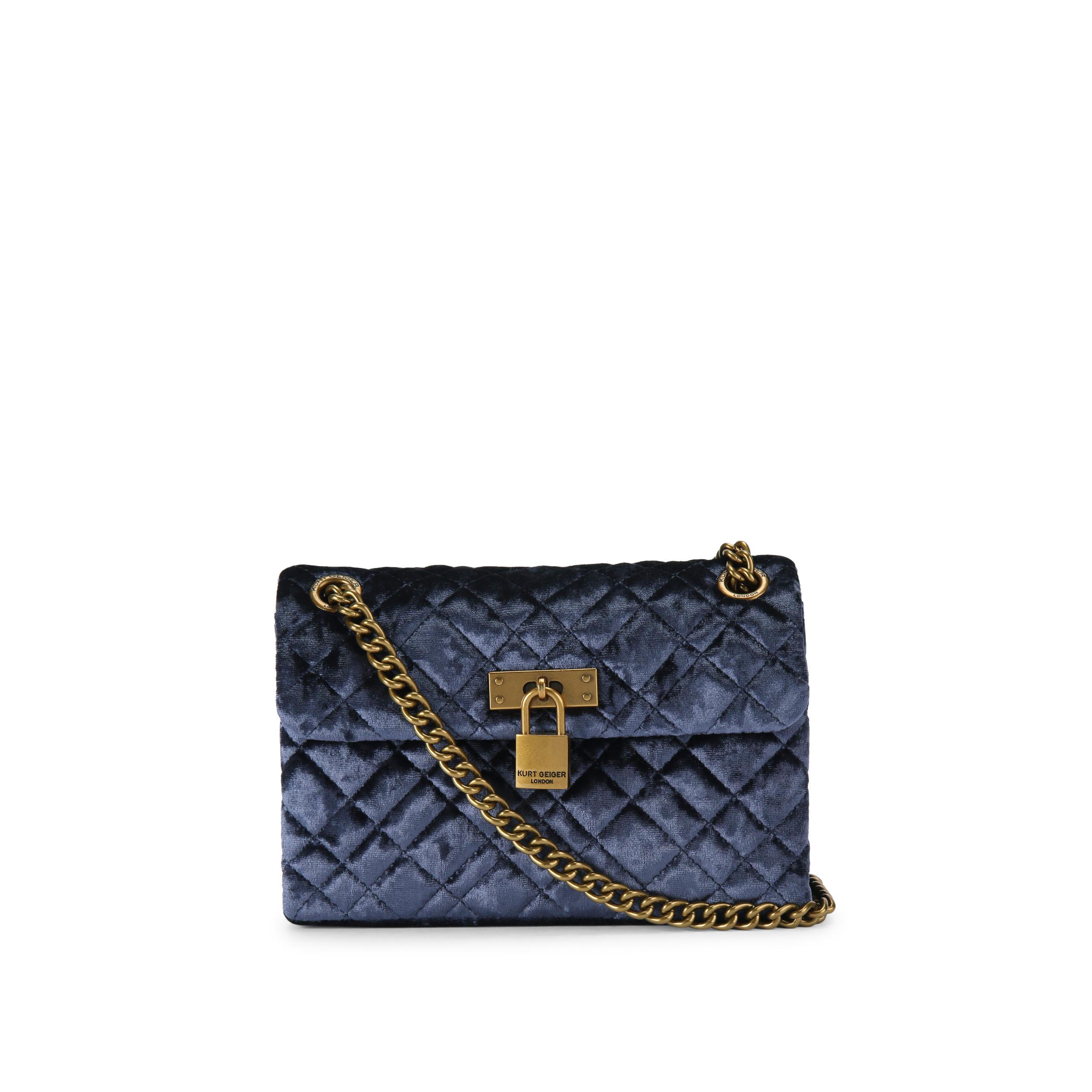 VELVET MINI BRIXTON - KURT GEIGER LONDON EVENING BAGS