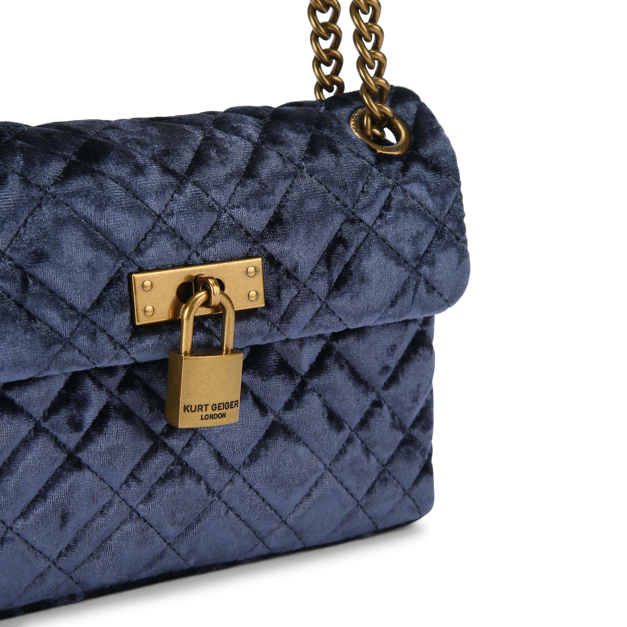 VELVET MINI BRIXTON - KURT GEIGER LONDON EVENING BAGS