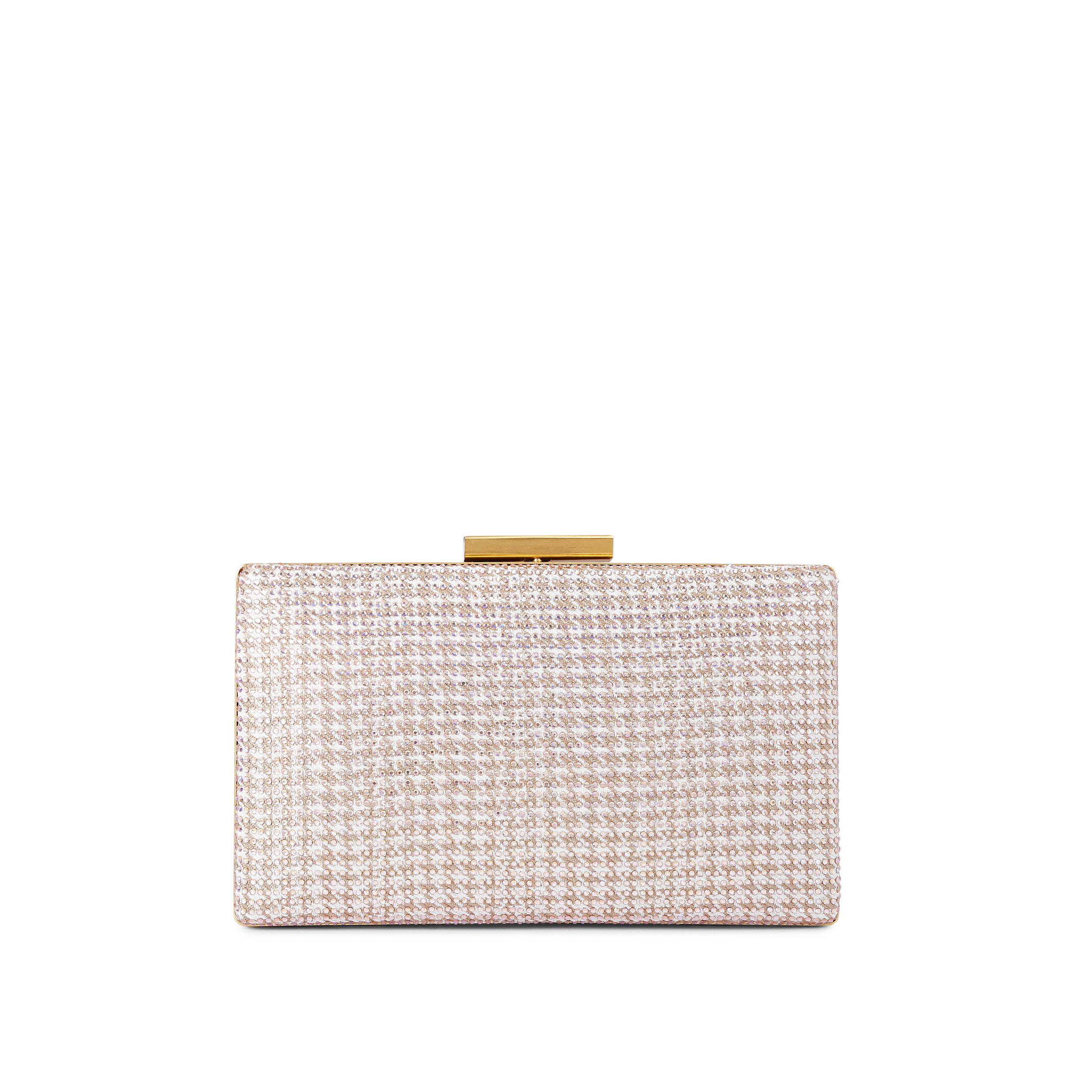 CRYSTAL BOX CLUTCH - KURT GEIGER LONDON EVENING BAGS