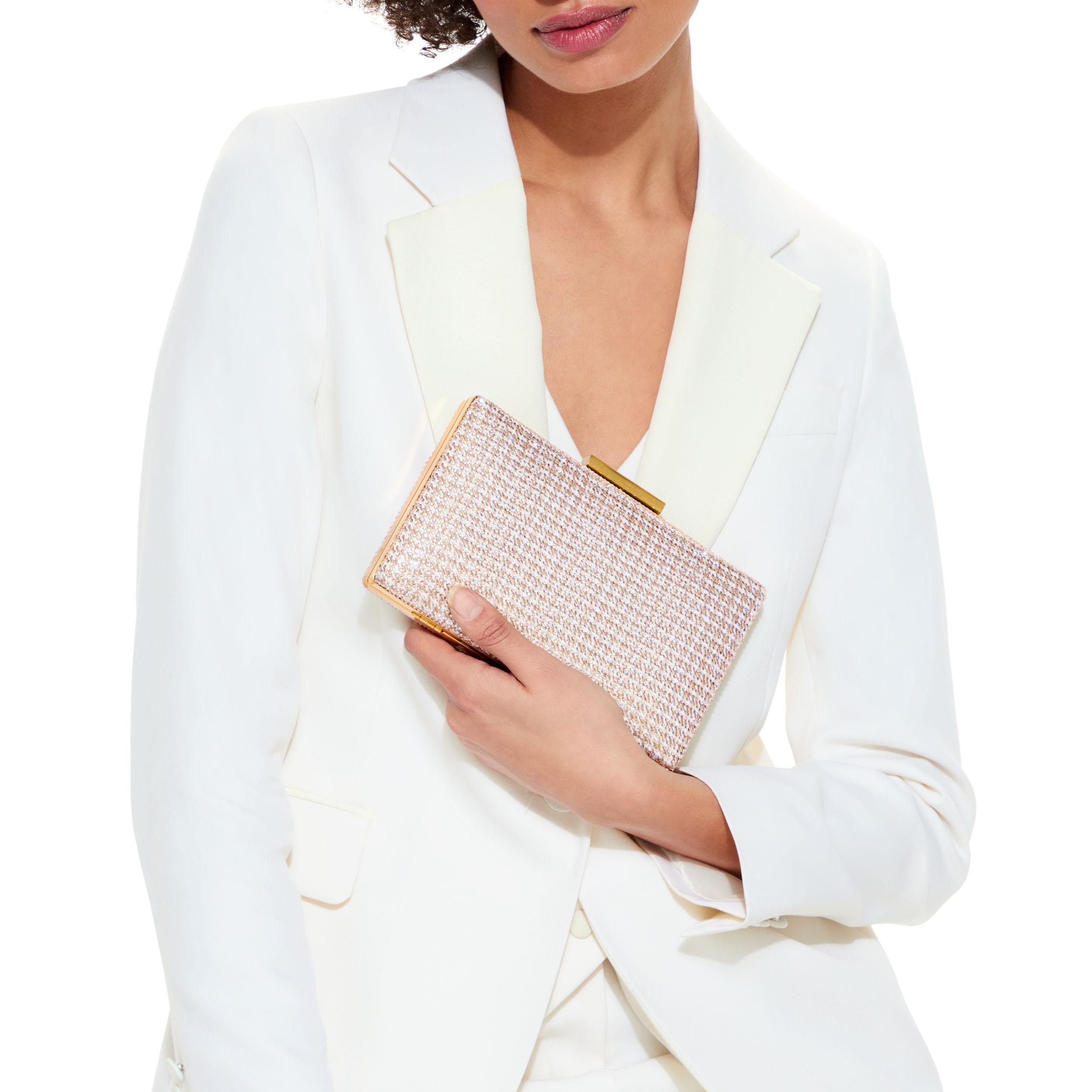 CRYSTAL BOX CLUTCH - KURT GEIGER LONDON EVENING BAGS
