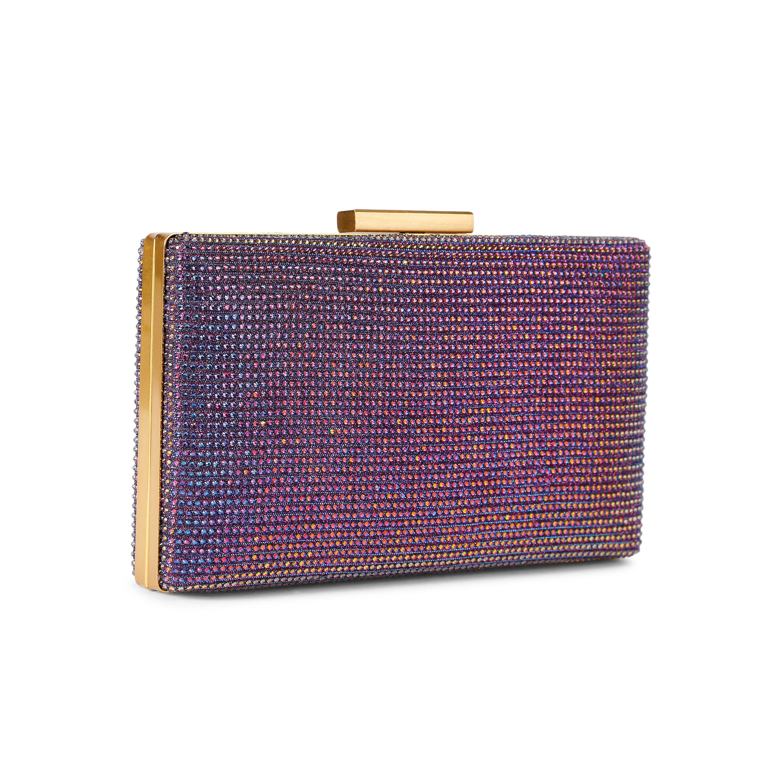 CRYSTAL BOX CLUTCH - KURT GEIGER LONDON EVENING BAGS