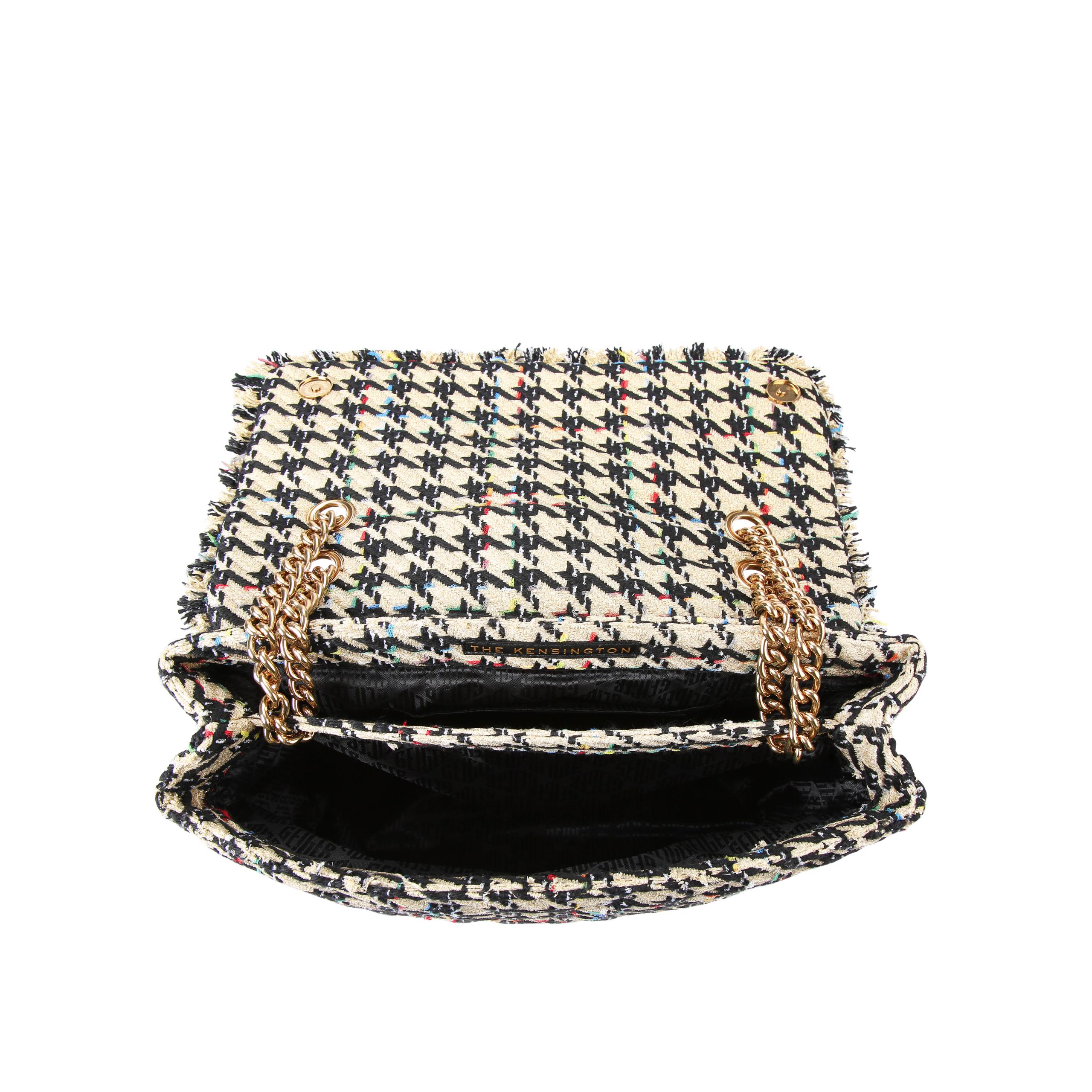 TWEED XXL KENSINGTON BAG - KURT GEIGER LONDON DAY BAGS