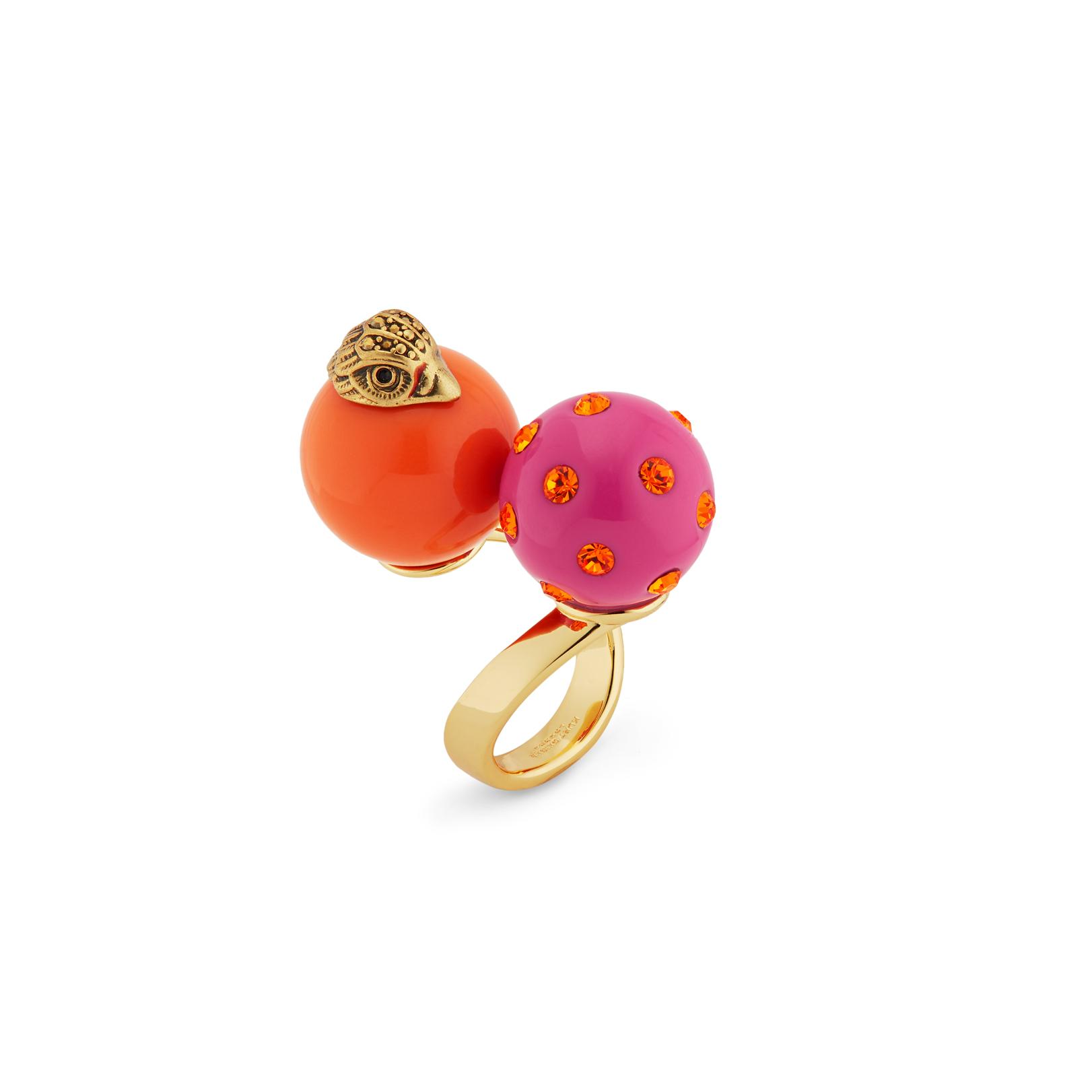 DOUBLE RESIN BALL RING - KURT GEIGER LONDON JEWELLRY