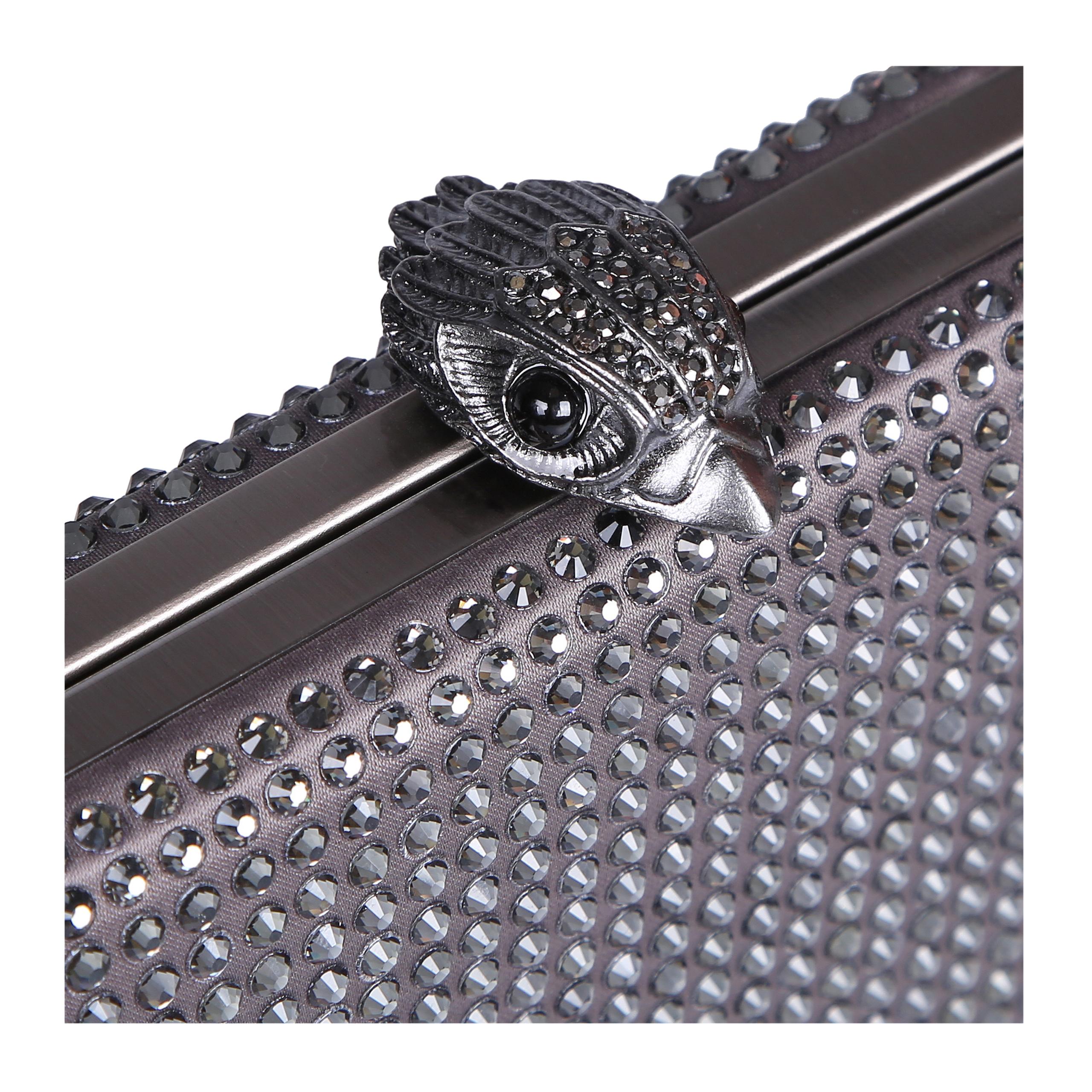 CRYSTAL KENSINGTON CLUTCH - KURT GEIGER LONDON EVENING BAGS