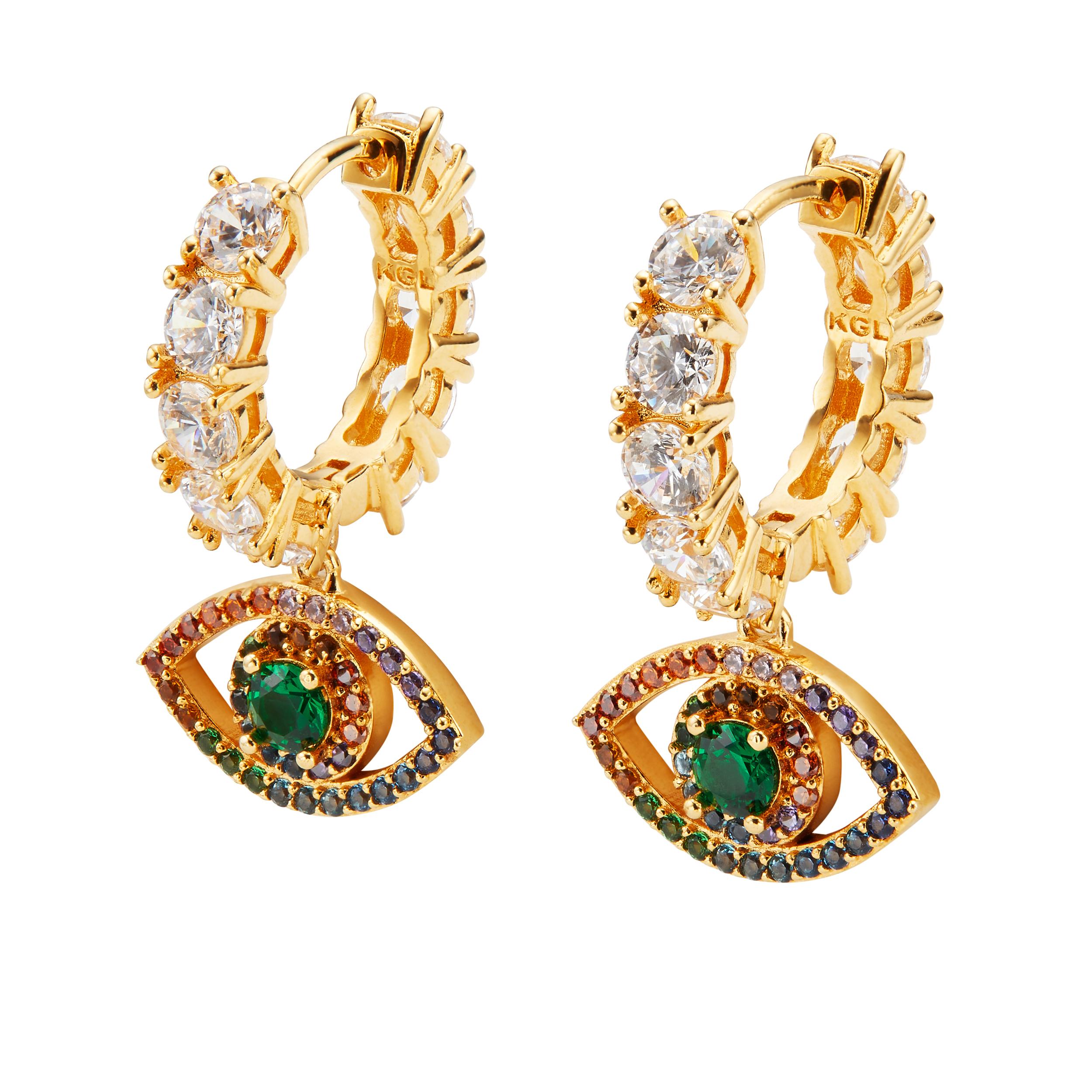EVIL EYE HUGGIES - KURT GEIGER LONDON JEWELLRY
