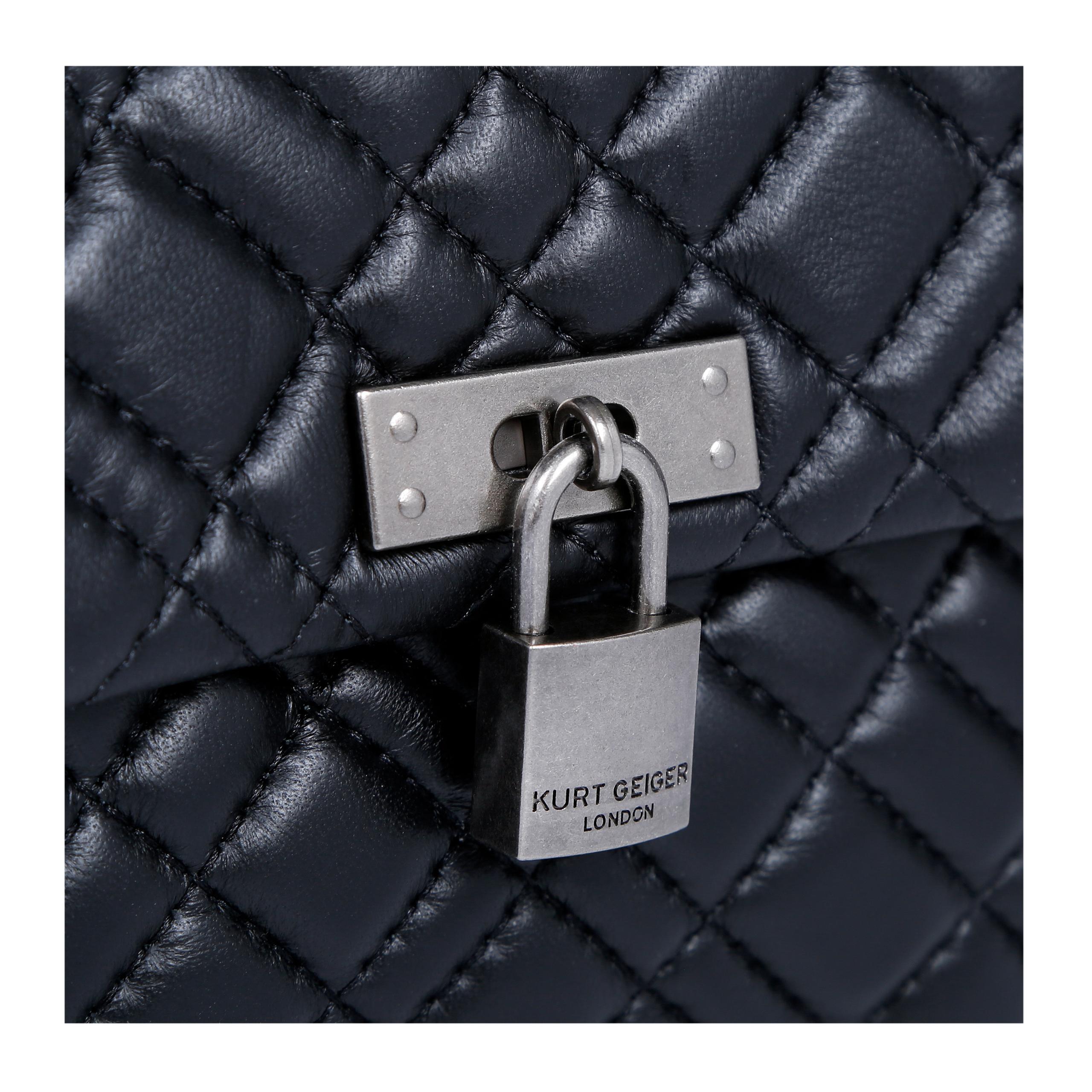 MINI BRIXTON LOCK BAG - KURT GEIGER LONDON EVENING BAGS