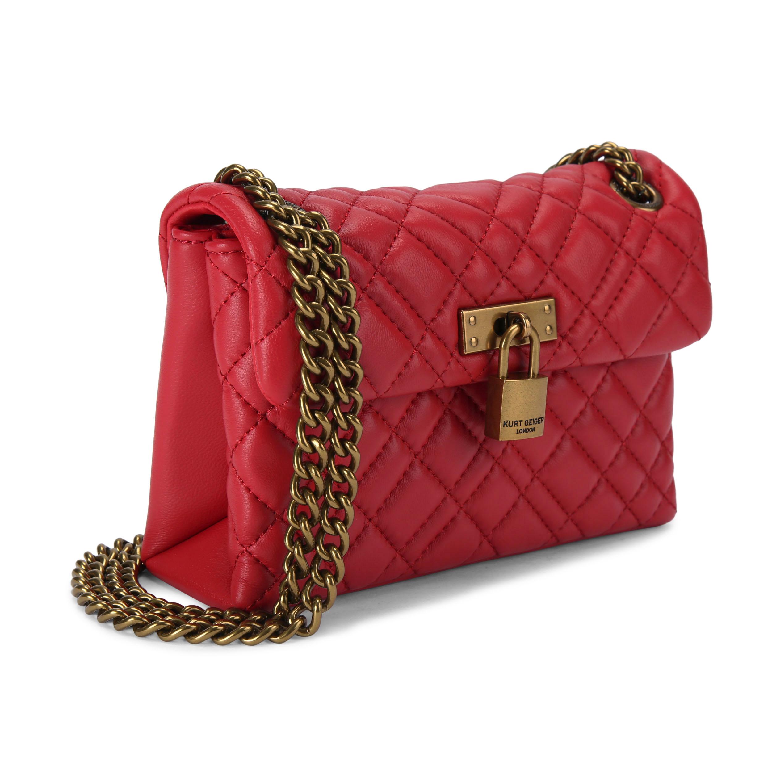 MINI BRIXTON LOCK BAG - KURT GEIGER LONDON EVENING BAGS