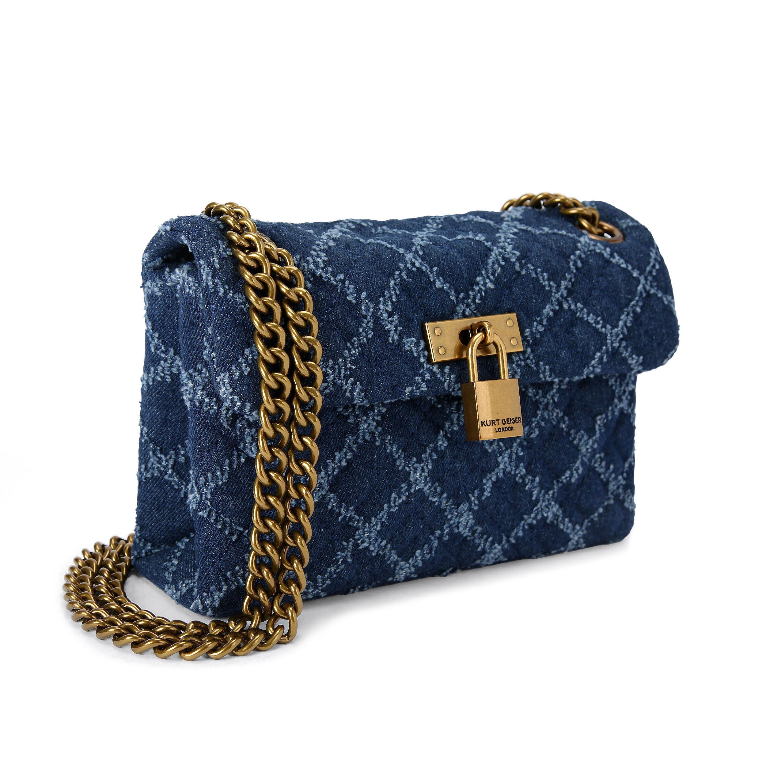 MINI BRIXTON LOCK BAG - KURT GEIGER LONDON EVENING BAGS