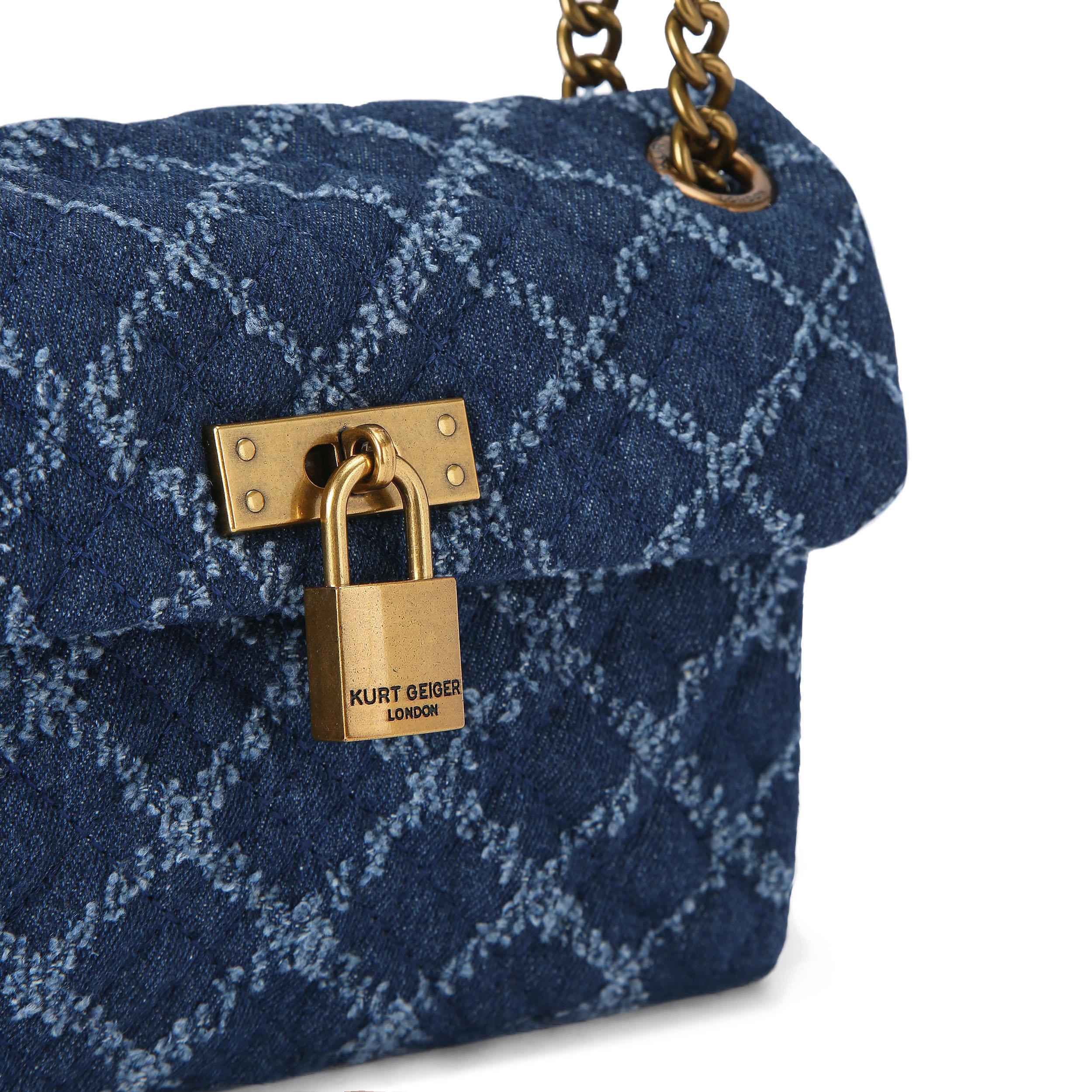 MINI BRIXTON LOCK BAG - KURT GEIGER LONDON EVENING BAGS