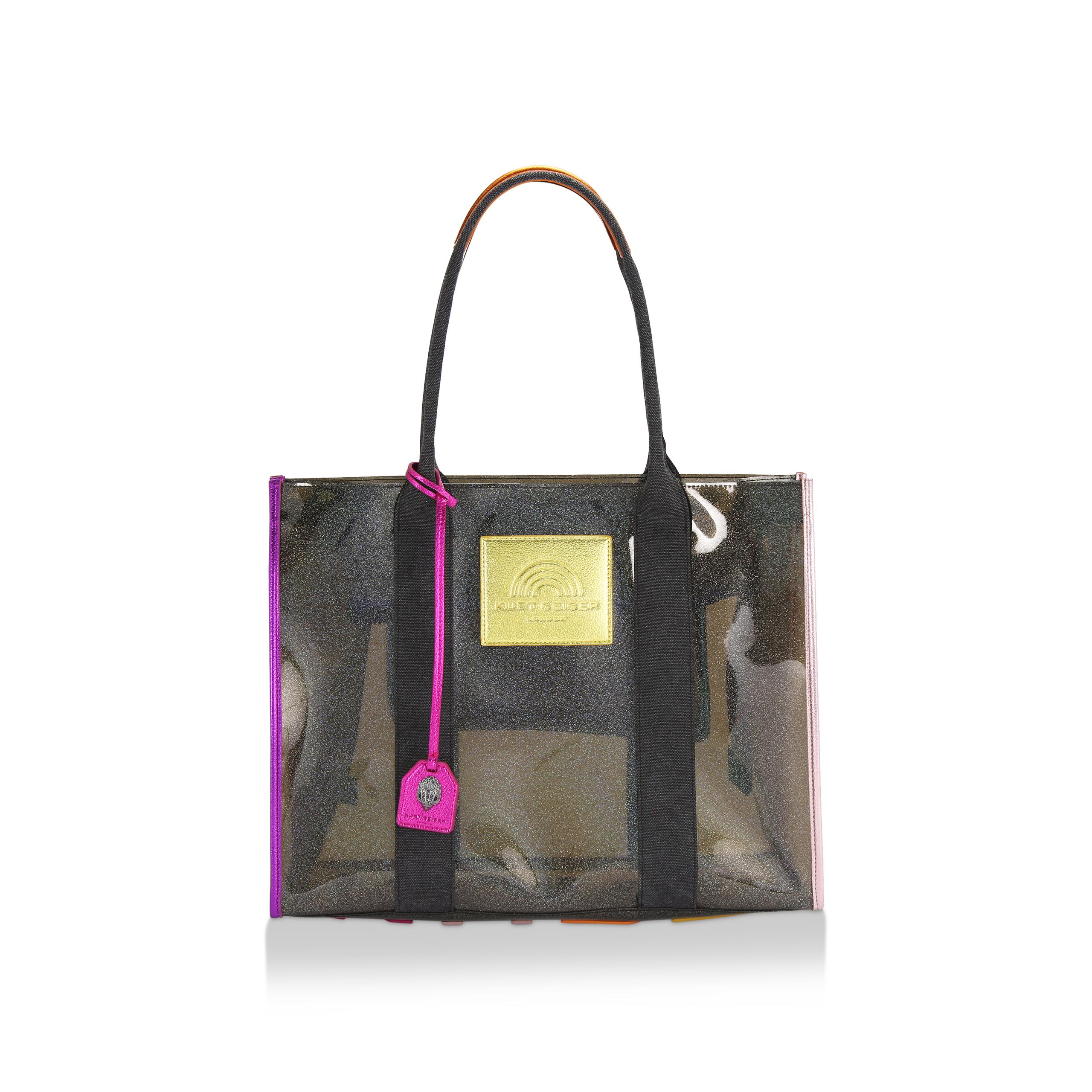 VINYL LG SOUTHBANK TOTE - KURT GEIGER LONDON DAY BAGS